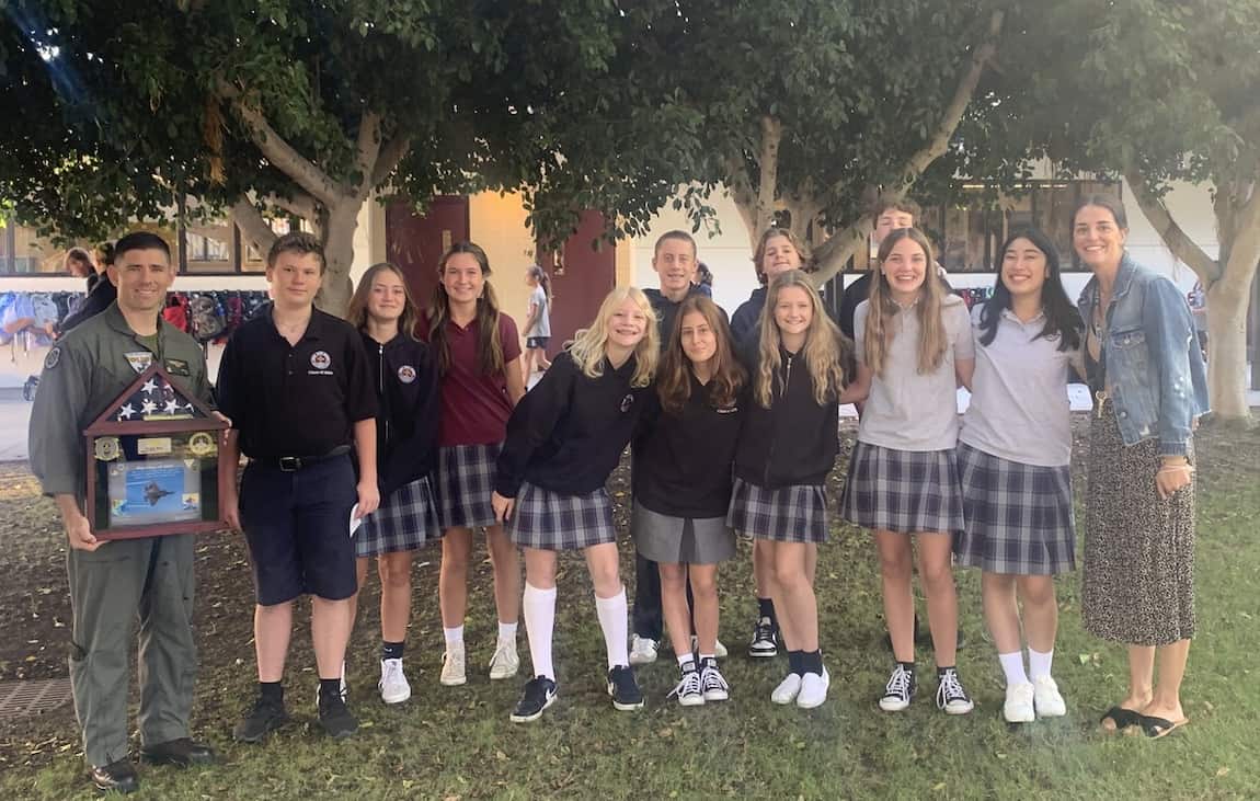 Faith In Action Class, Marine Corps Flag – Saint John School