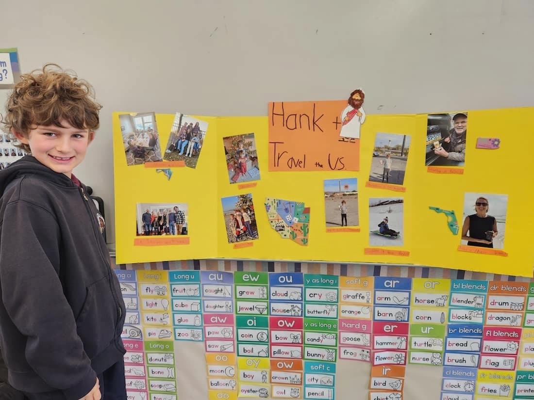 Adventures of Flat Jesus in 2nd Grade – Saint John School